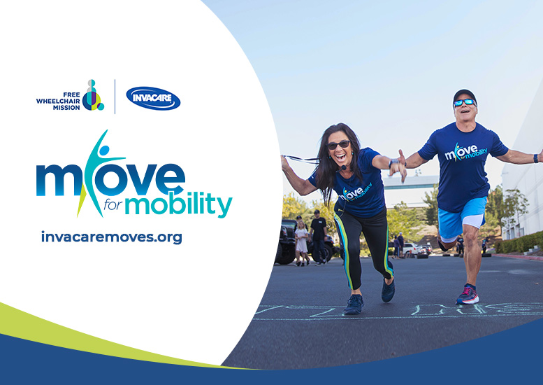 Move For Mobility - global insamling maj 2024 - Invacare Sweden